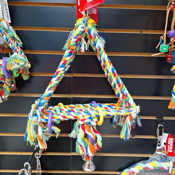 Medium Triangle Rope Swing – Brenda & Billy's Aviary, Inc.®