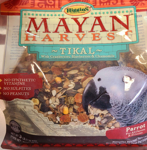 Higgins Mayan Harvest Tikal parrot 3lb – Brenda & Billy's Aviary, Inc.®